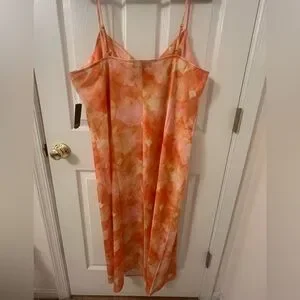 Eloquii | Dresses | Eloquii Orange And Pink Maxi Dress | Poshmark